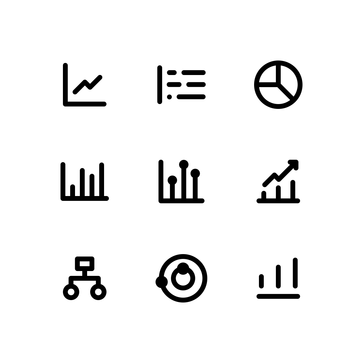 Statistics Icons - Premium Lottie, JSON - Creattie