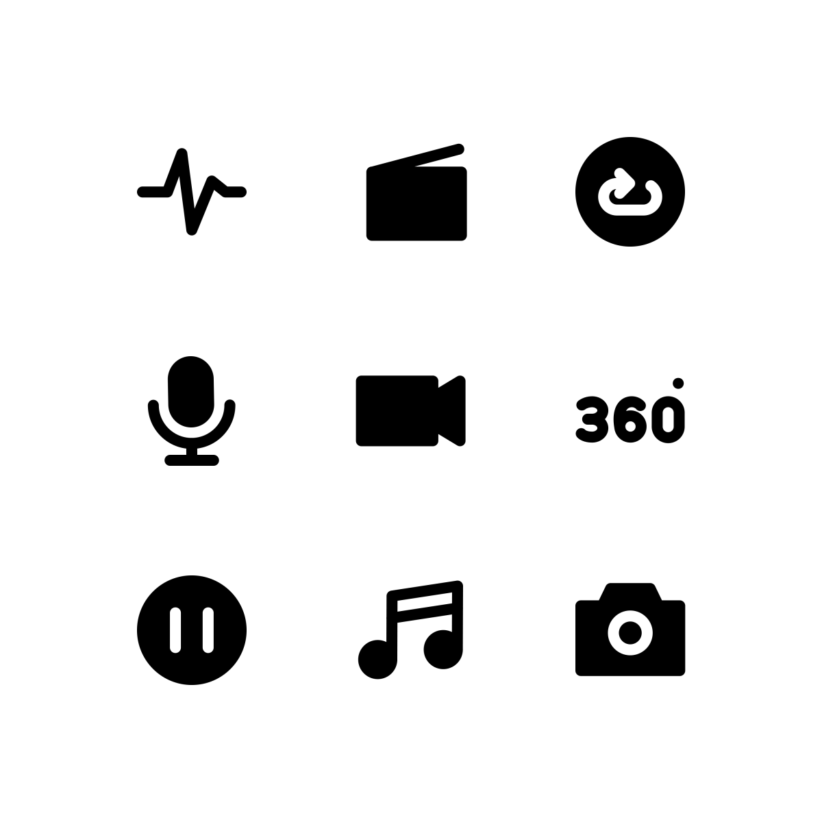 Audio And Video System Icons - Premium Lottie, JSON - Creattie