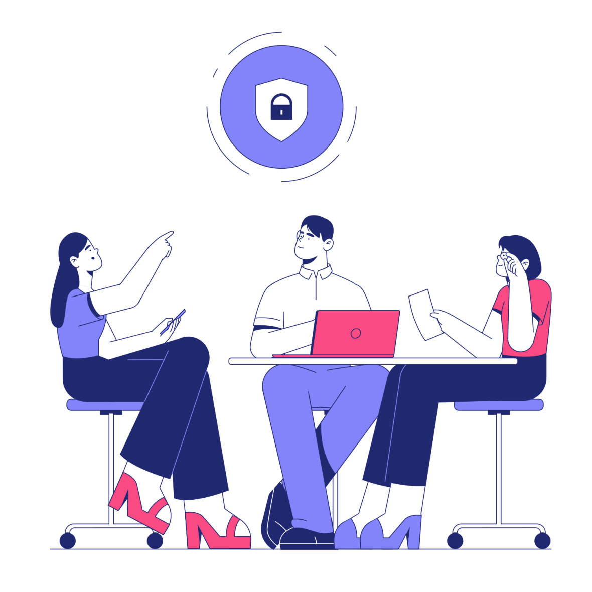 Cybersecurity Analysts animated Illustrations - Premium Lottie/JSON Library