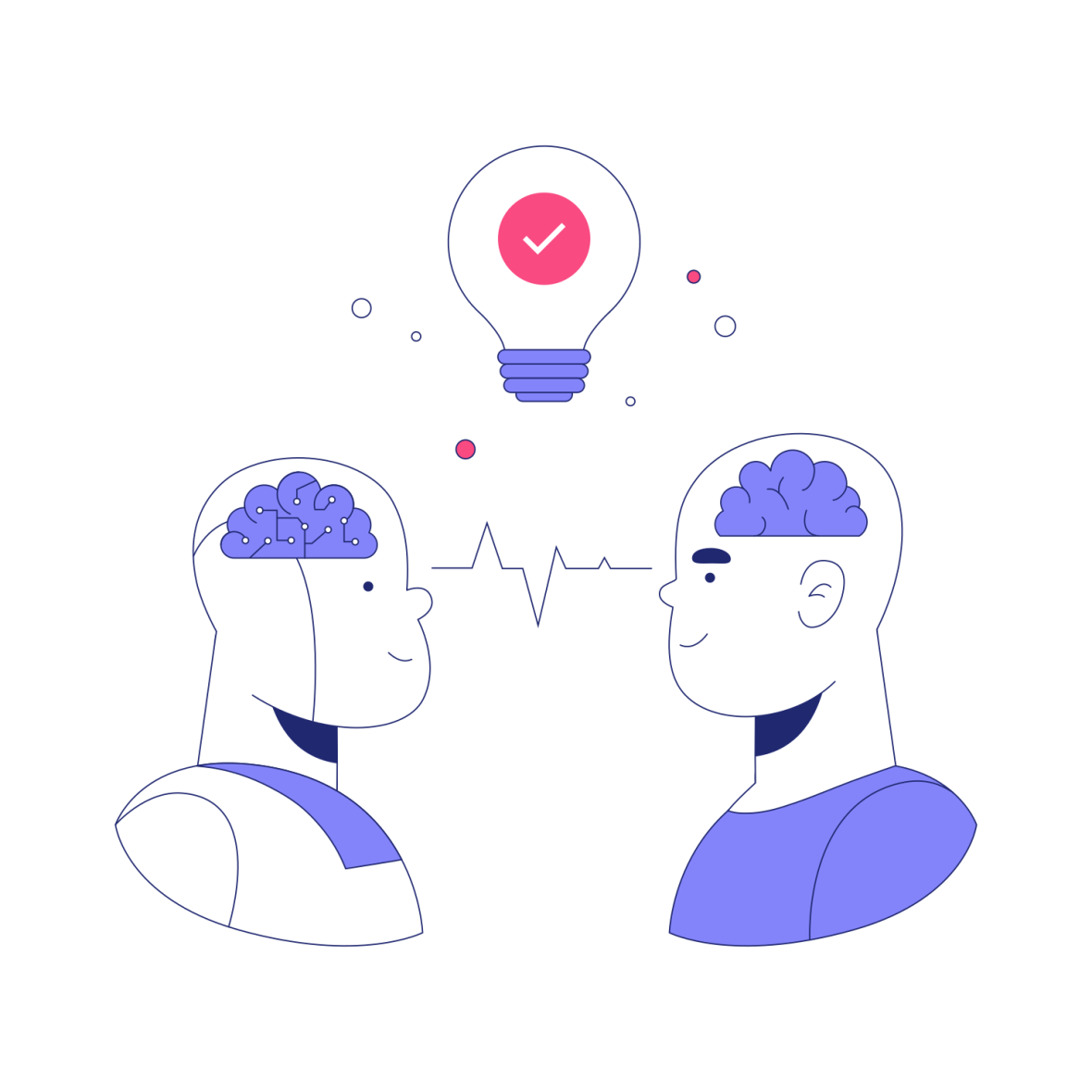 AI vs Humans animated Illustrations - Premium Lottie/JSON Library