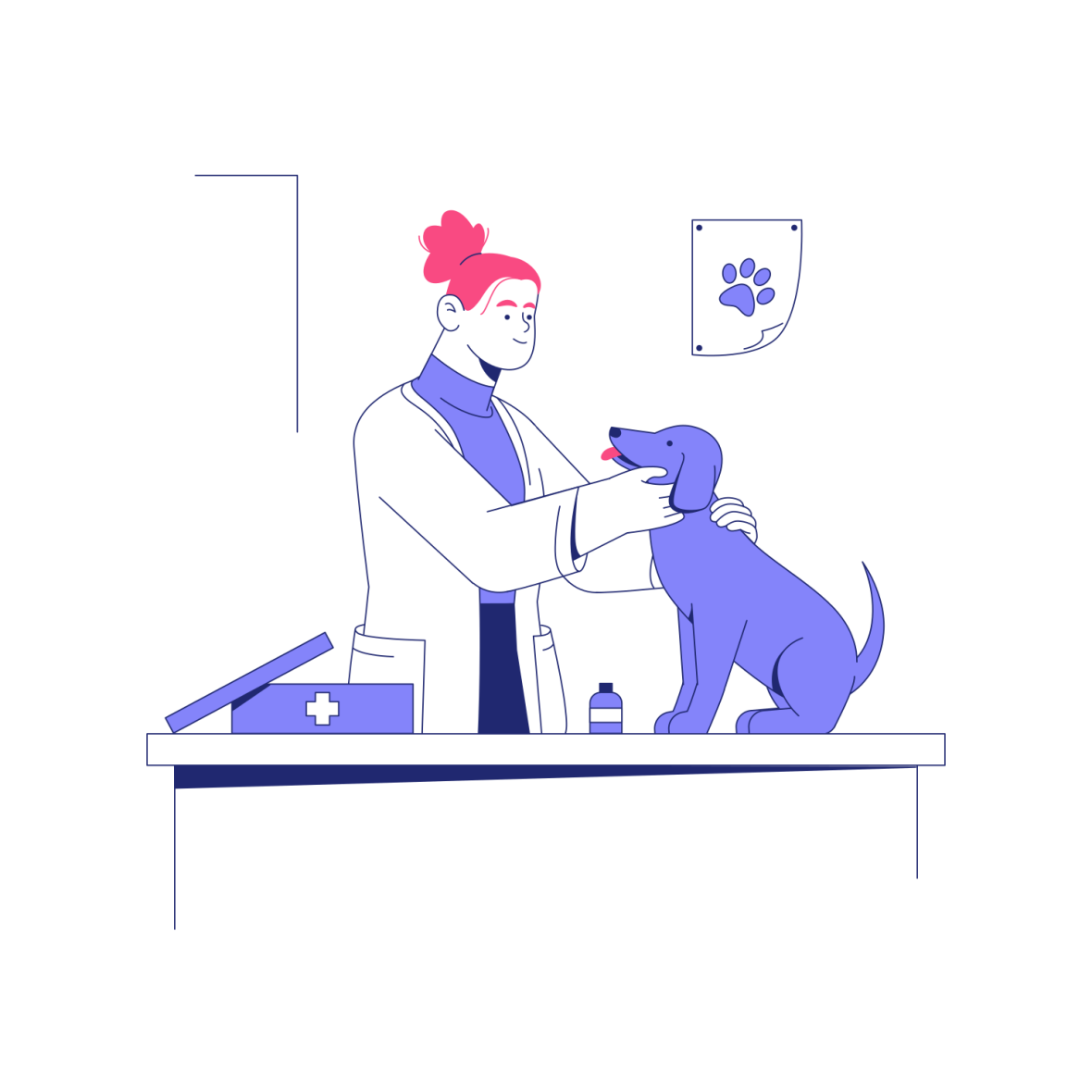 Veterinary Clinic Animated Illustrations | Creattie