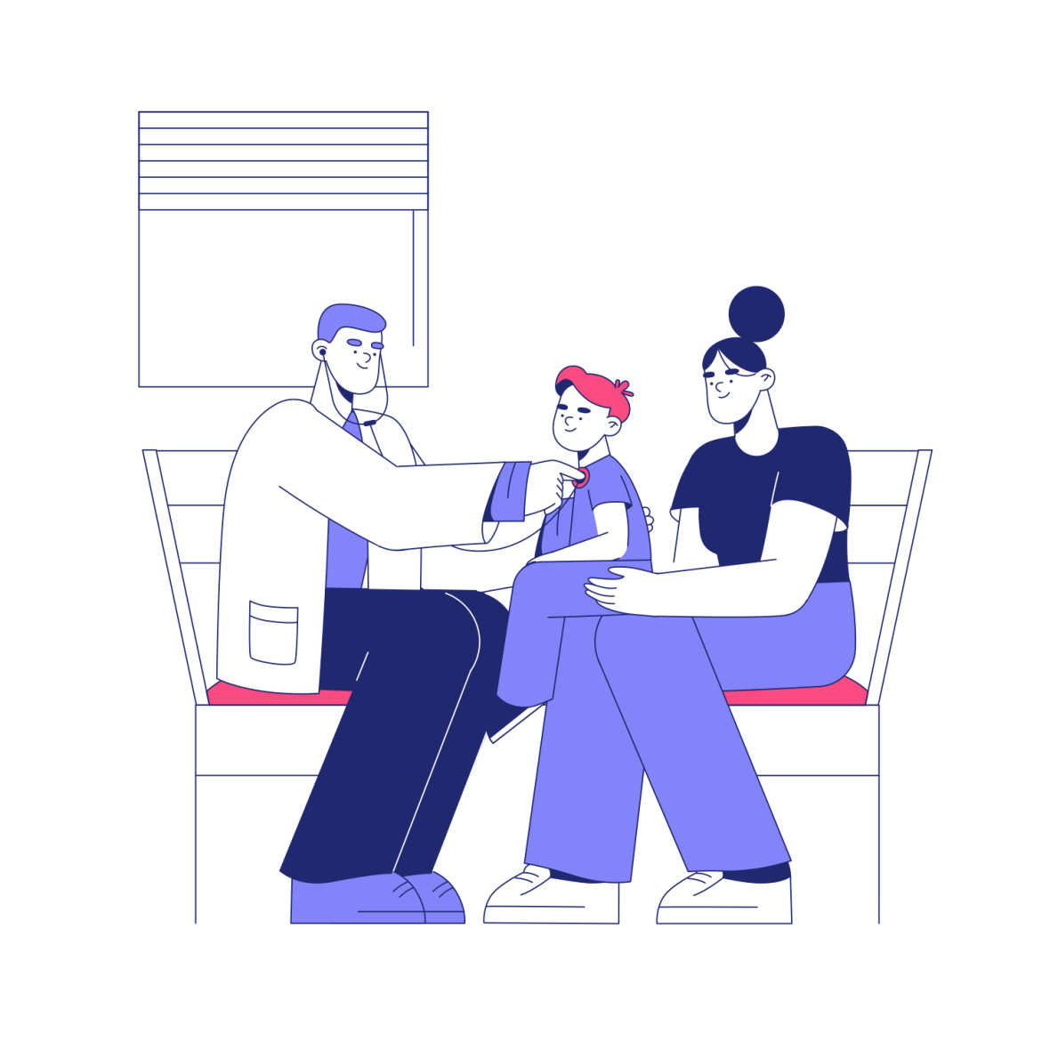 Pediatric Examination animated Illustrations - Premium Lottie/JSON Library