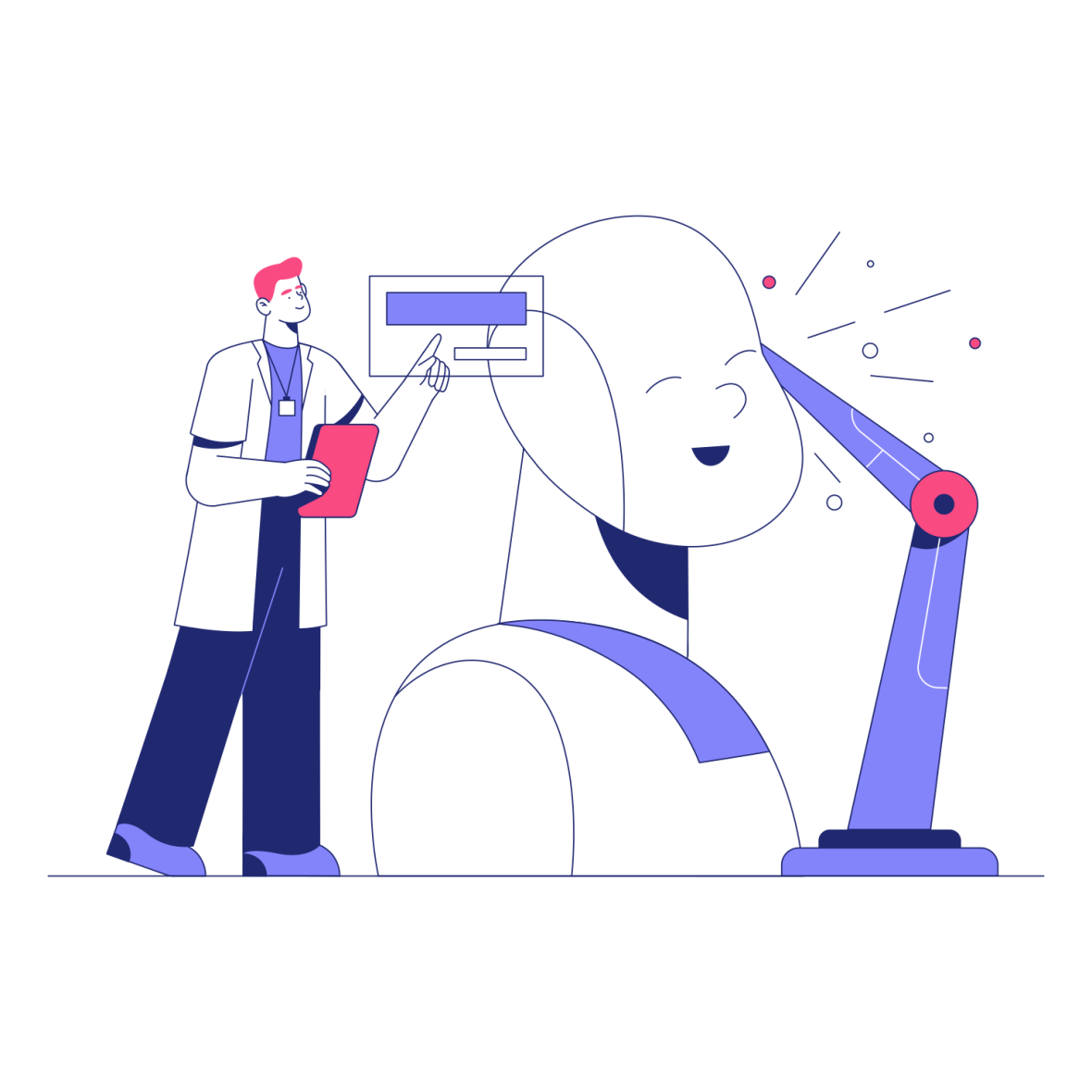 Machine Learning animated Illustrations - Premium Lottie/JSON Library