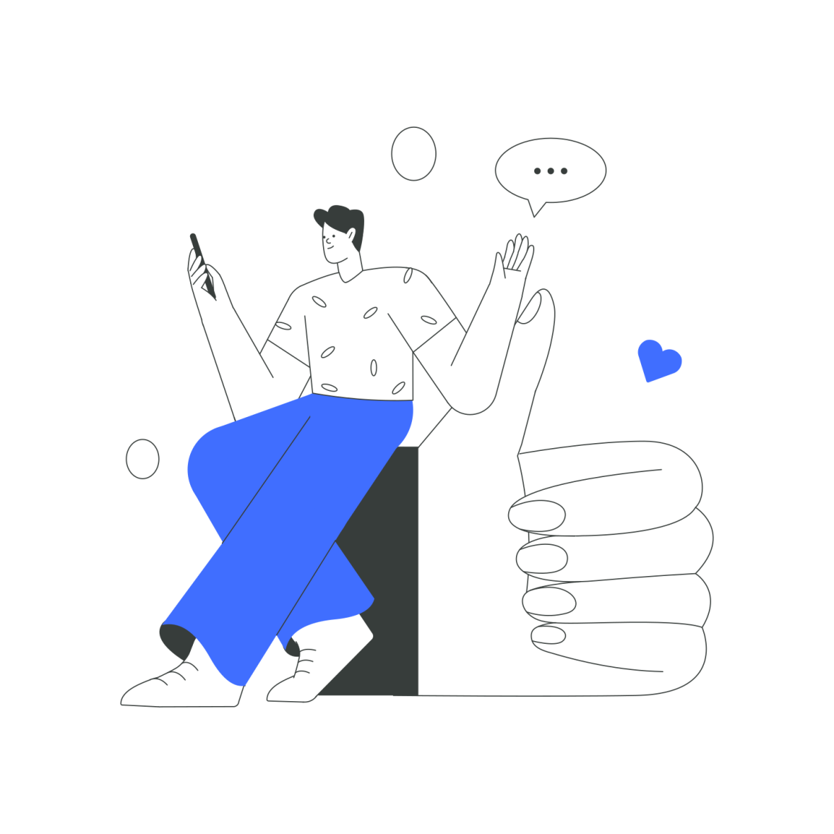 Like Reaction Animated Illustrations | Creattie Like Reaction Animated Illustrations | Creattie