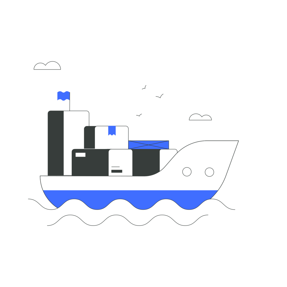 Download Shipping animation in Lottie JSON