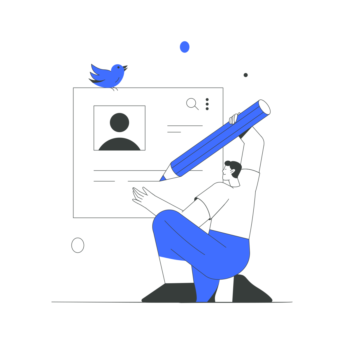 Profile Design Animated Illustrations | Creattie