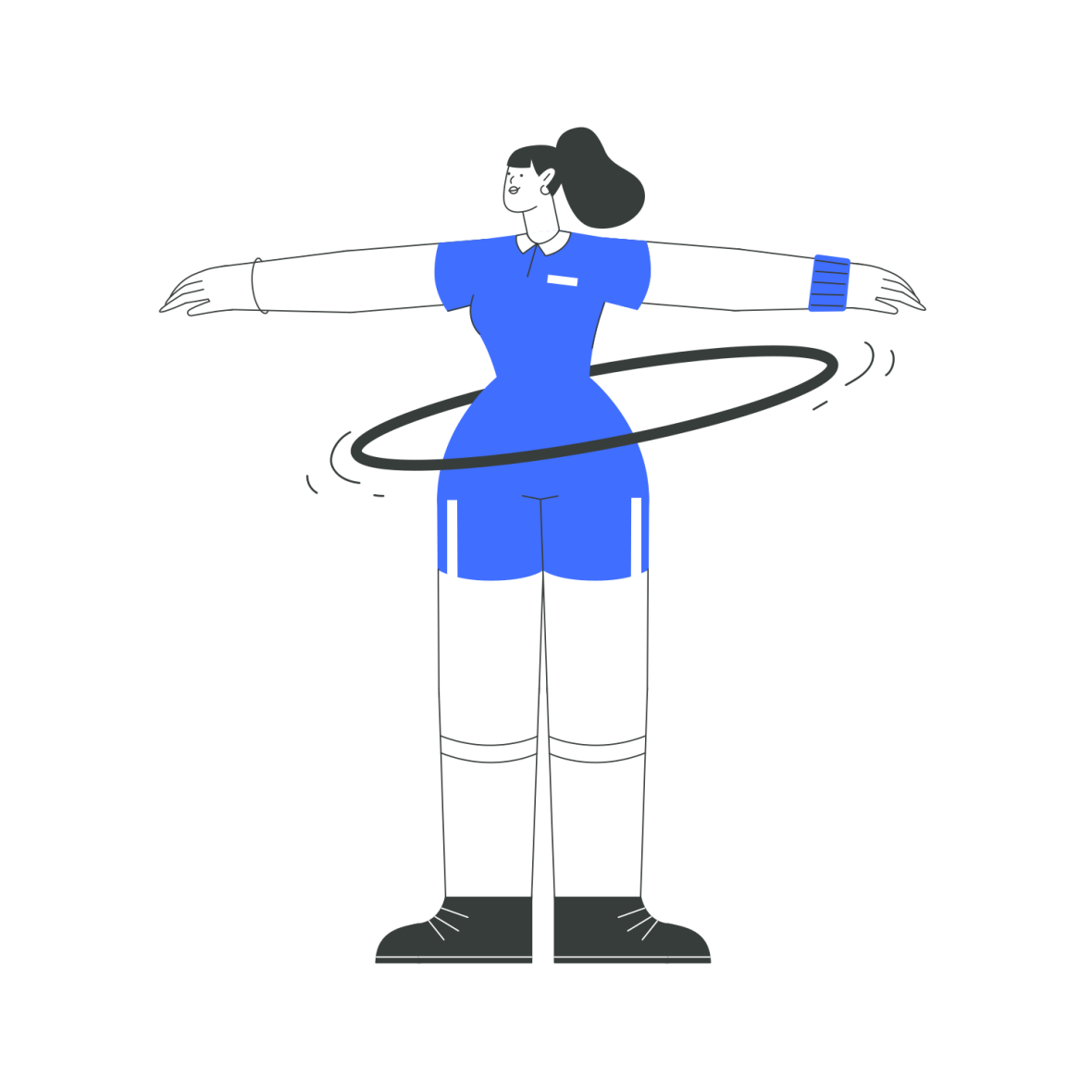 Hula Hoop Ring Animated Illustrations | Creattie