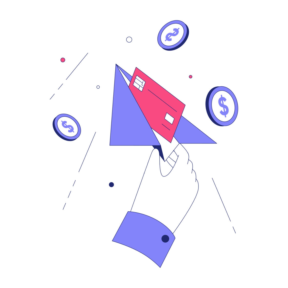 Download Sending Money animation in Lottie JSON