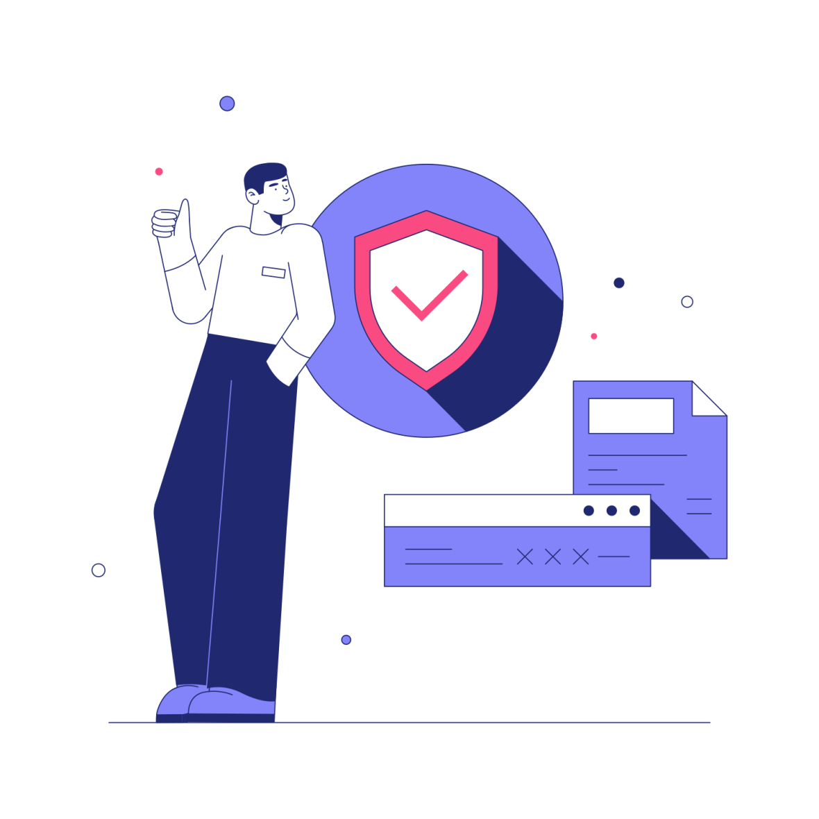 Download Cyber Protection animation in Lottie JSON