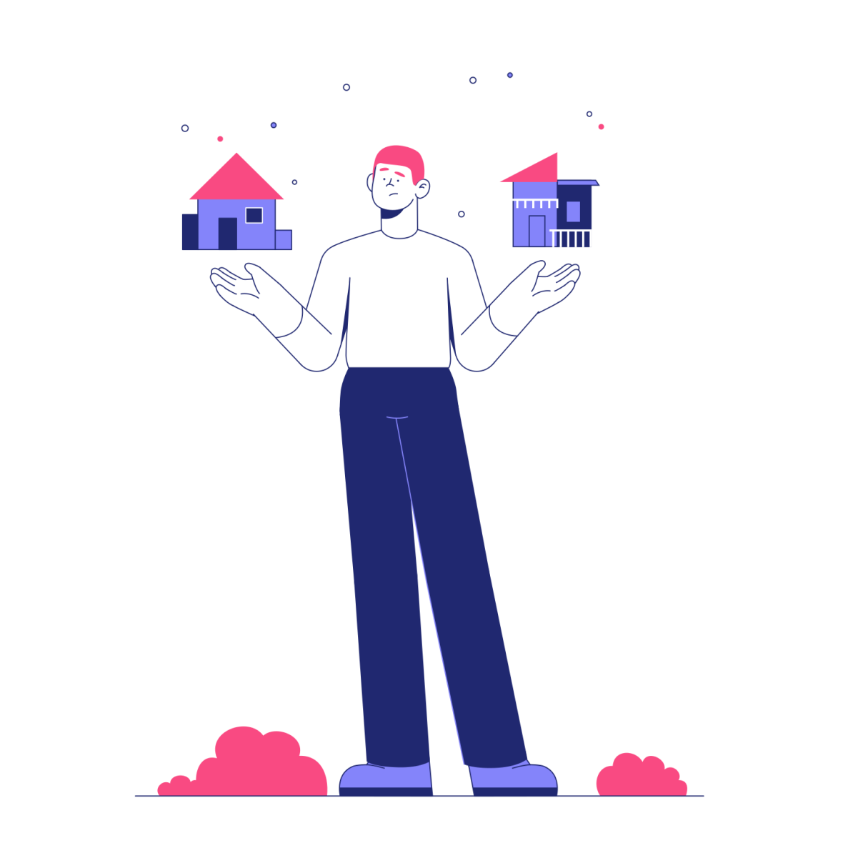 Choosing House animated Illustrations - Premium Lottie/JSON Library