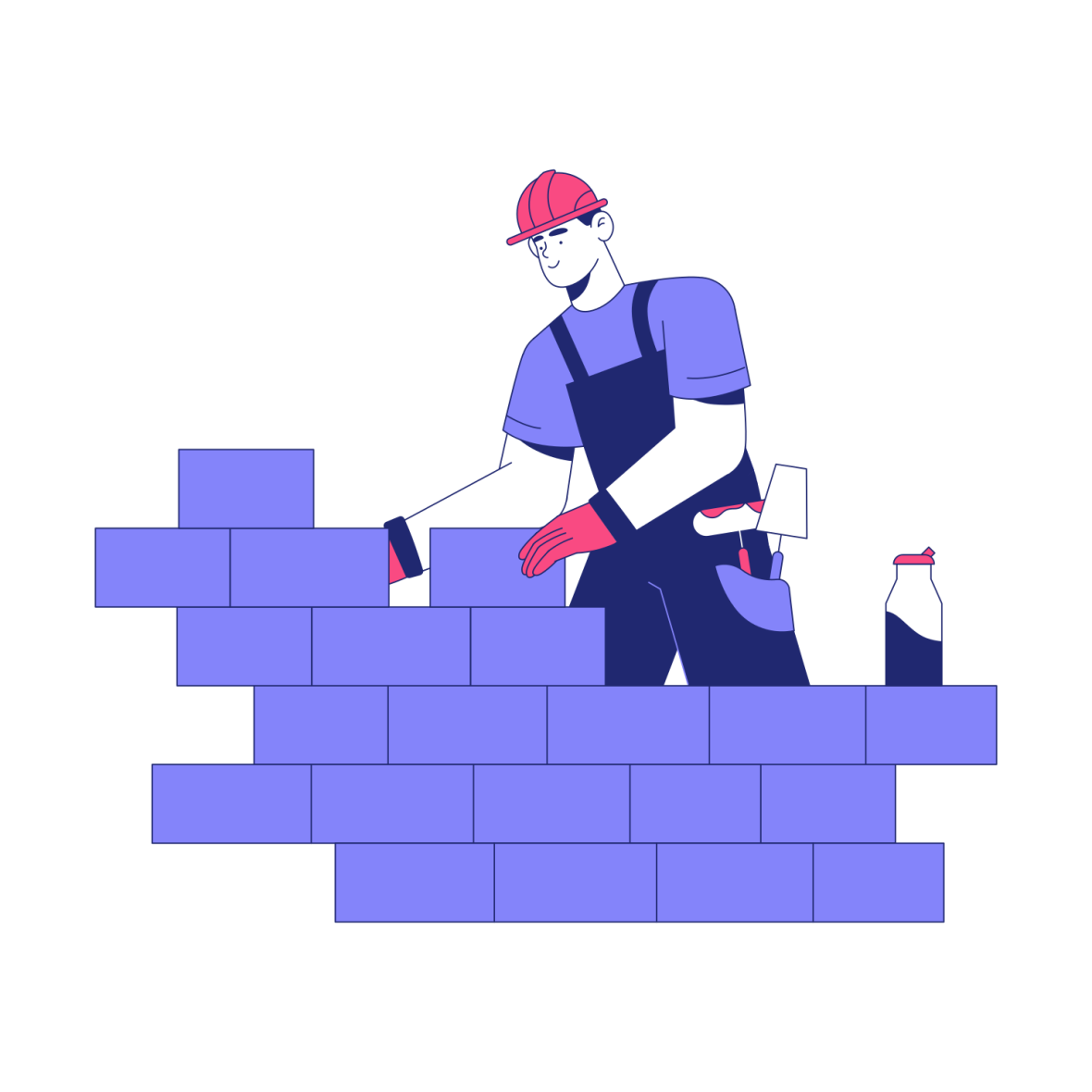 Building Wall animated Illustrations - Premium Lottie/JSON Library