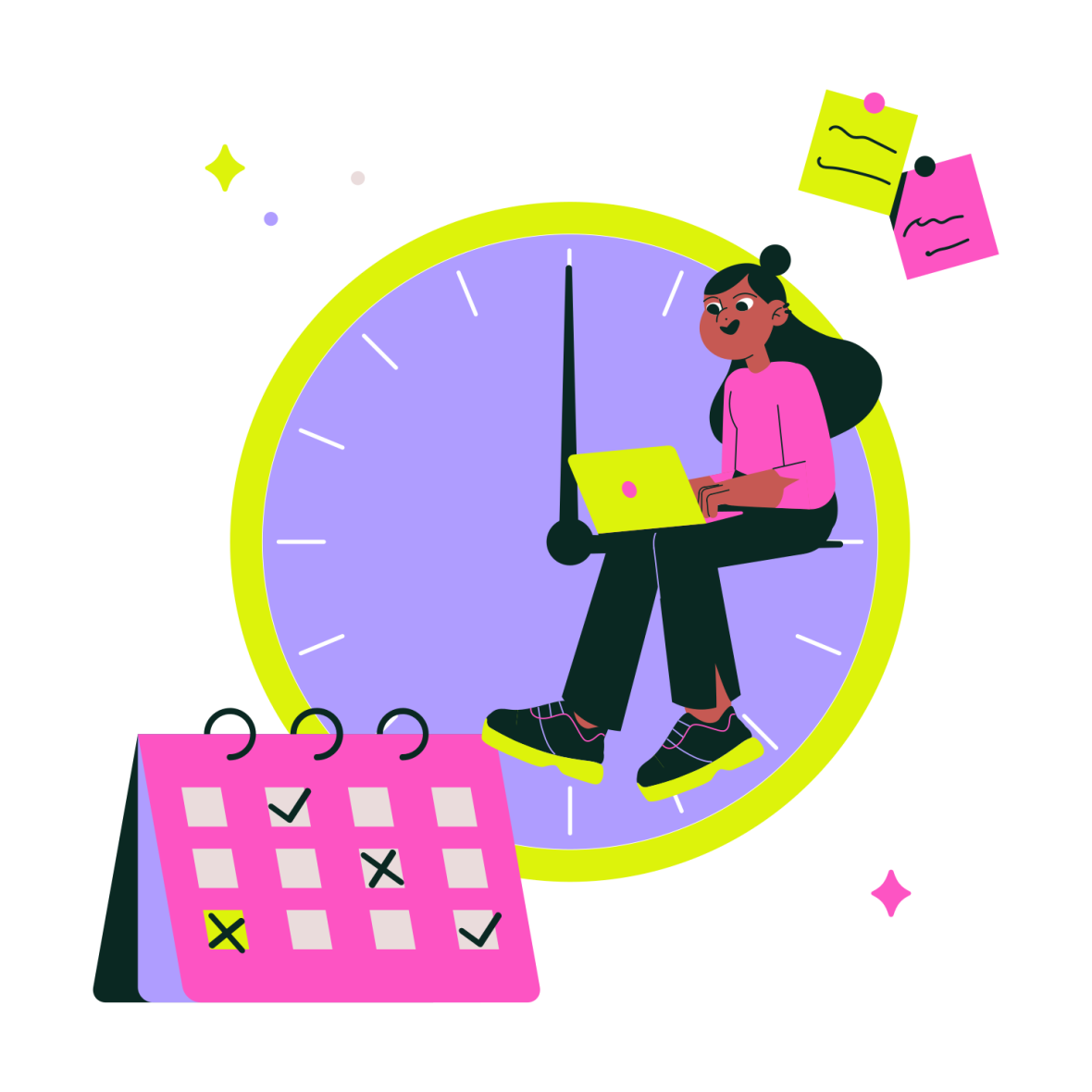 Time Management animated Illustrations - Premium Lottie/JSON Library