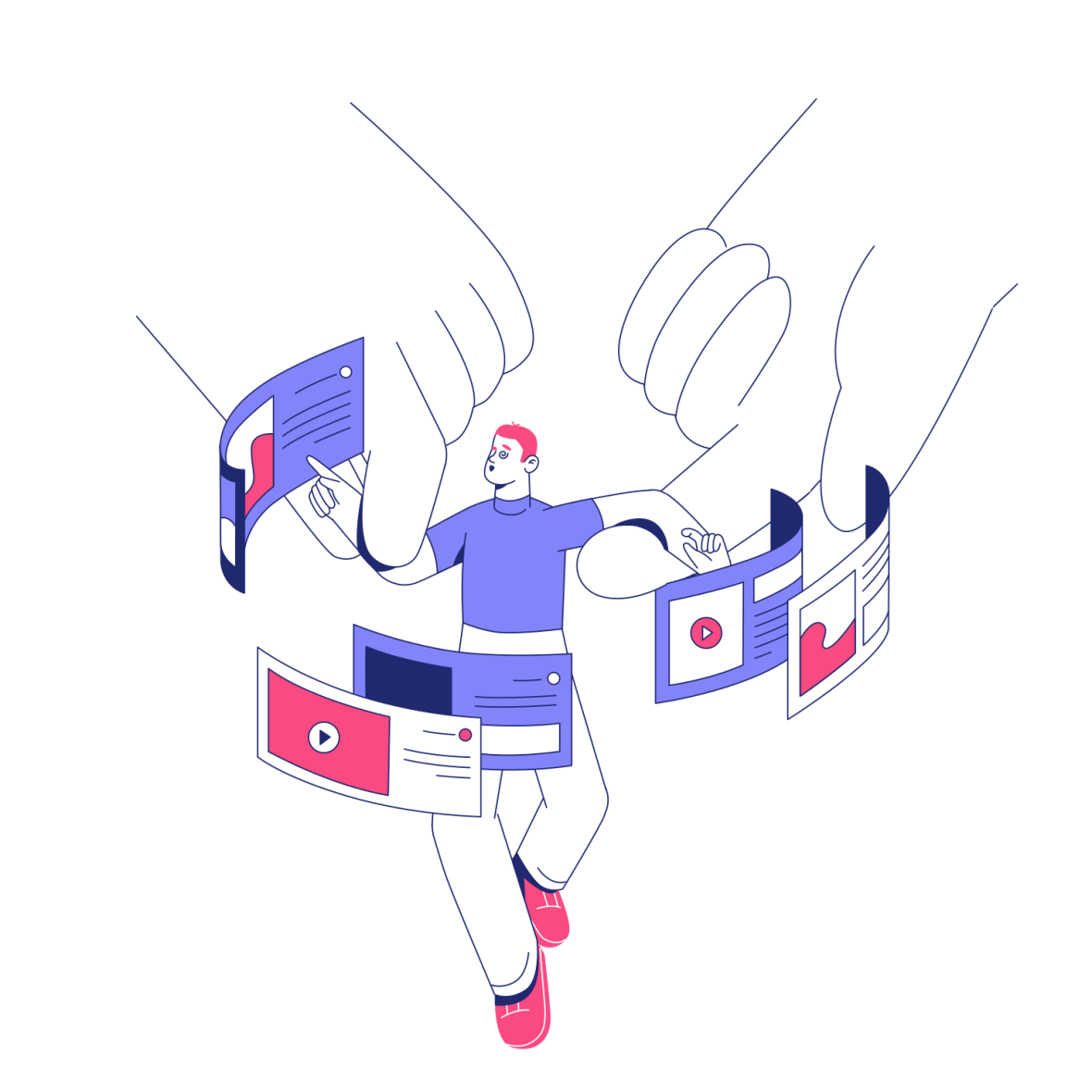 Behavioral Marketing Animated Illustrations | Creattie