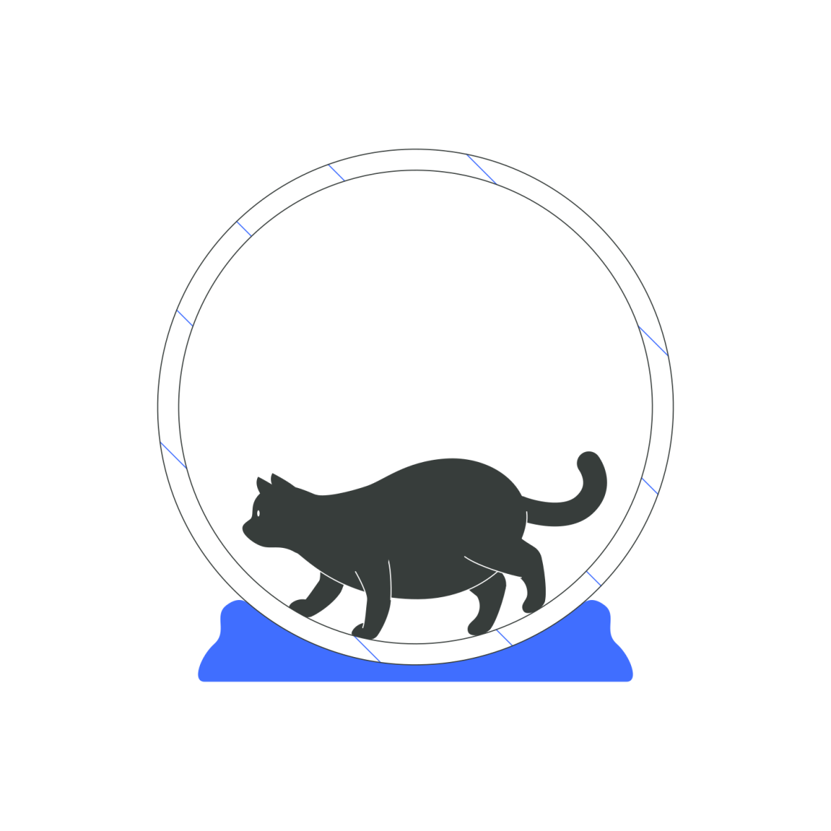 Cat Wheels animated Illustrations - Premium Lottie/JSON Library