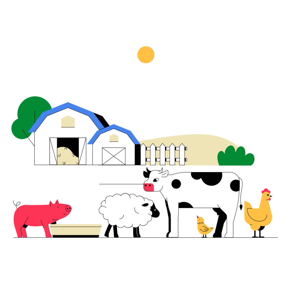 Poultry Farming Illustrations - Premium Library with Editor
