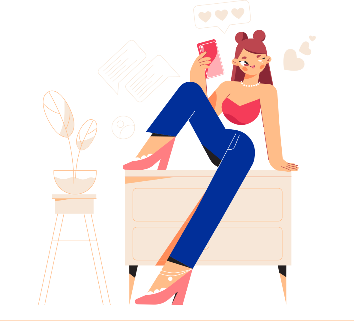 Social Media Influencer Animated Illustrations | Creattie