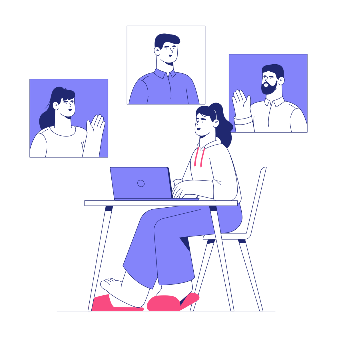 Online Business Meeting animated Illustrations - Premium Lottie/JSON ...