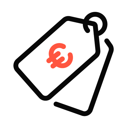 Euro Price Tag Icons | Creattie