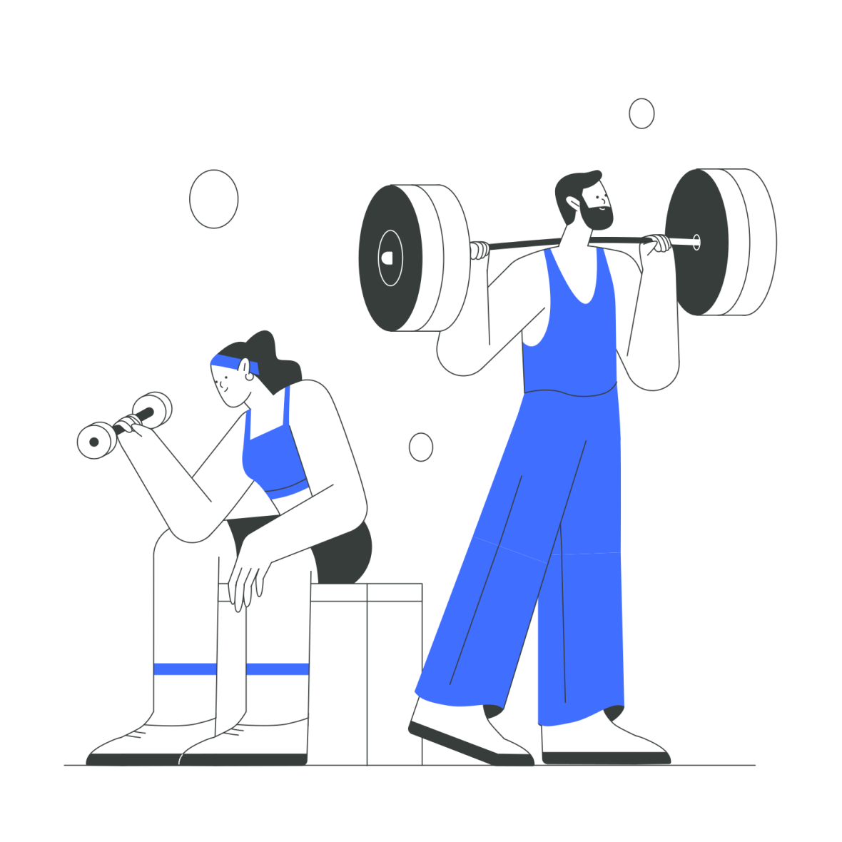 Download Barbell Exercises animation in Lottie JSON