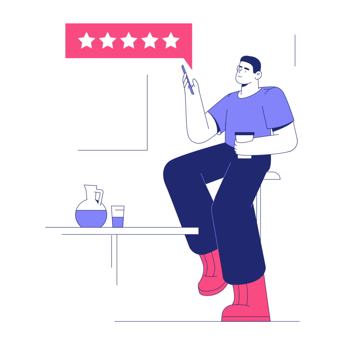 Download Customer Reviews animation in Lottie JSON