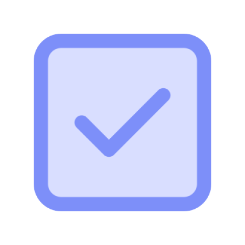 Blue Checkbox Icon